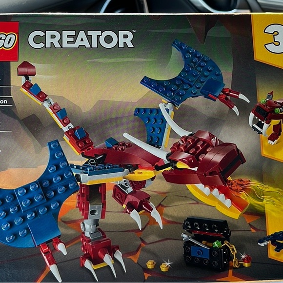 Lego | Toys | Lego Creator 3 In Fire Dragon Htf 6 Online Brand New In ...